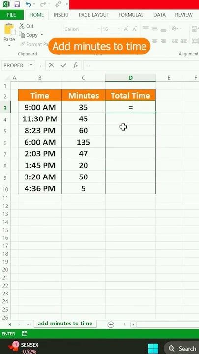 Add Mintes To Time Exceltech Excel Smartphone Excelworld Excelgyan