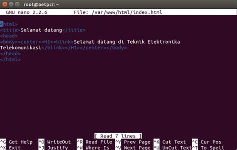 Web Server Pada Ubuntu Workshop Aplikasi Internet