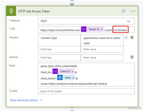 Power Bi Api调用注意事项 By Power Automate