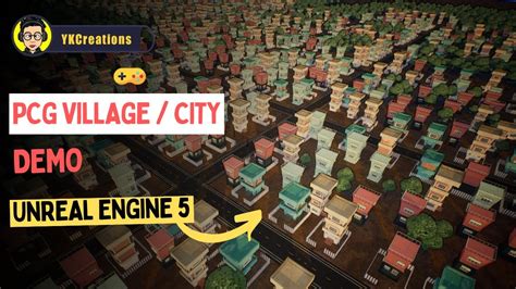 PCG Village / Town Demo Timelapse, procedural content generation unreal engine 5 , @yashkhare ...