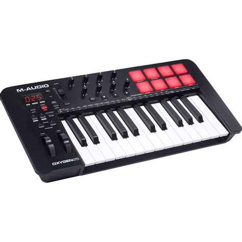 M Audio Oxygen 25 Key Usb Midi Keyboard Controller Oxygen25mkv