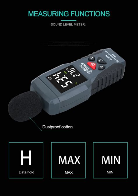 Smart Sensor ST Sound Level Noise Meter Measurement DB DB Decibel