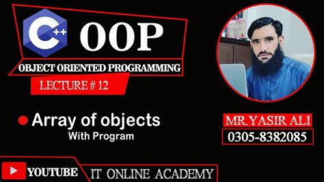 12 Array Of Objects In C Oop Tutorial Basics To Advance Level Youtube