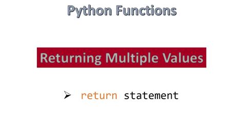 Returning Multiple Values Python Hindi Youtube