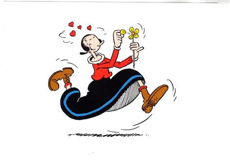 Popeye Olive Oil 5 X 7 Inch Image From 1994 Calendar Topics