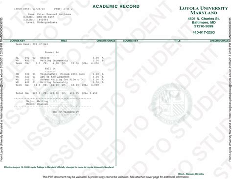 Officialtranscript Pdf