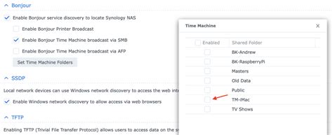 [workaround] time machine error 35 share unticked in file services
