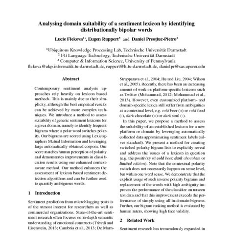 Analysing Domain Suitability Of A Sentiment Lexicon By Identifying