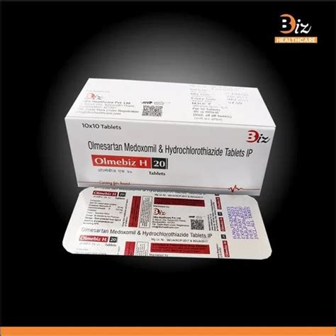 Olmesartan Medoxomil And Hydrochlorothiazide Tablet 20 12 5 At ₹ 148