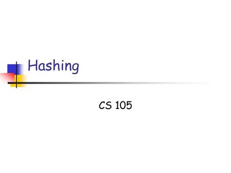 Ppt Hashing Powerpoint Presentation Free Download Id4286328