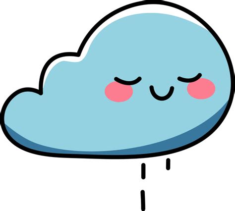 Cute Cloud Doodle Illustration Element 24703227 Png