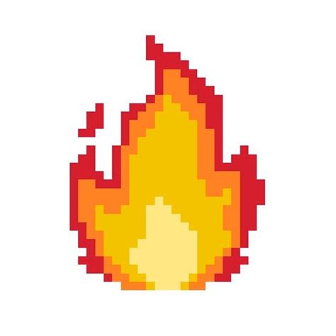 Fire Flame Hot Emoji Funny Cute Cross Stitch Pattern Instant Download