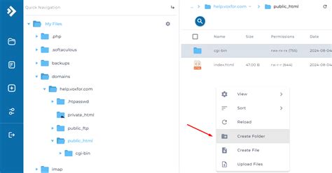 Friendly Guide For Creating Folders In DirectAdmin Voxfor