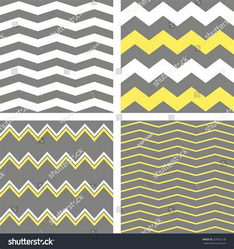 Tile Chevron Vector Pattern Set Grey Stock Vector Royalty Free 227622178 Shutterstock