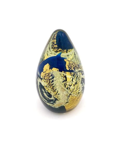 Handmade Teardrop Glass Paperweight Valletta Glass