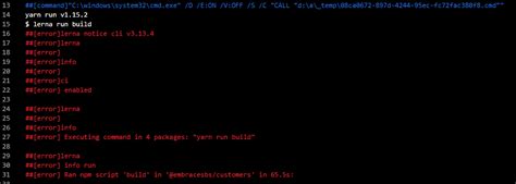 Outputting ` Error ` In Front Of Lines In The Command Line · Issue 10345 · Microsoftazure