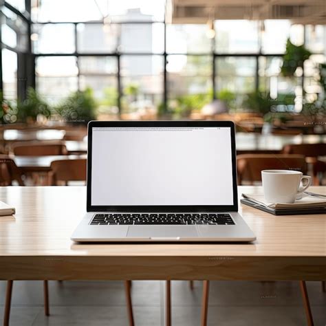 Premium Photo Laptop On Tablr