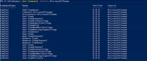 Control Microsoft Teams Using Powershell