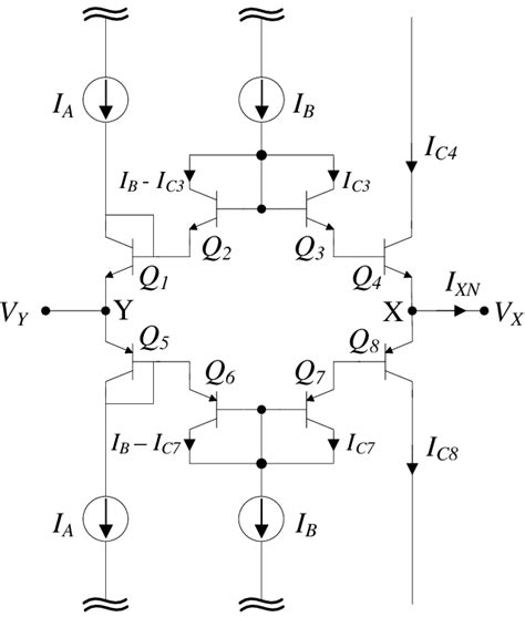 Schematic Of The Proposed Mixed Translinear Cell From Fig 2 The