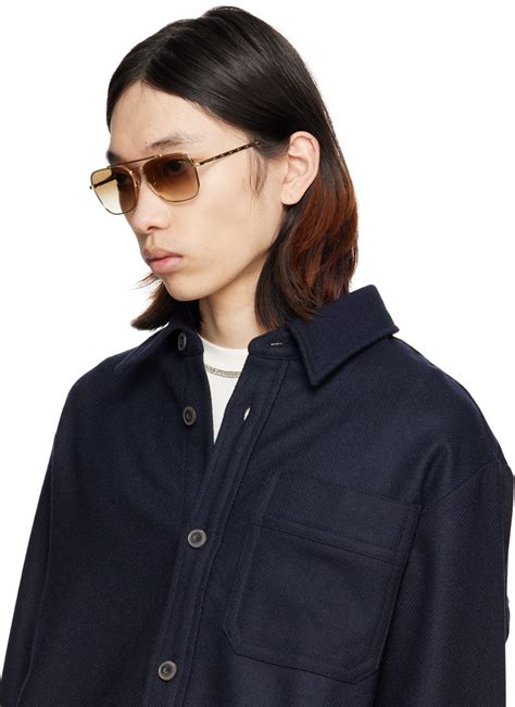 Ray Ban Gold New Caravan Sunglasses Ray Ban