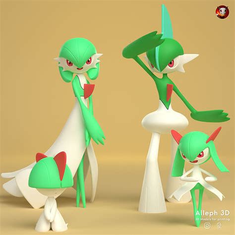 Pokemon Ralts Evolution Pack 3d Model 3d Printable Cgtrader