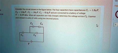 Solved Consider The Circuit Shown In The Figure Below The Four Capacitors Have Capacitances C1