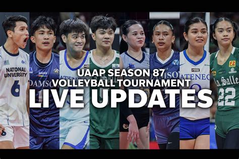 LIVE: UAAP Season 87 volleyball – NU vs Adamson, Ateneo vs La Salle