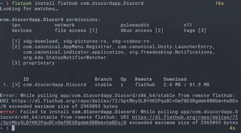 Flatpak Exceeded Maximum Size Rflatpak