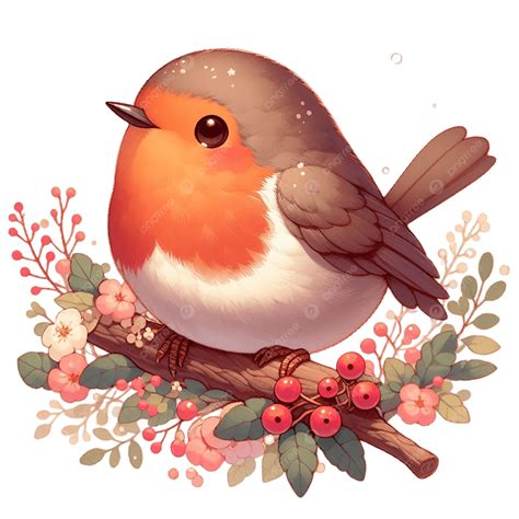 Vector Cute Robin Bird Cartoon Style Vector Cute Robin Bird Cartoon Clipart Vector Png