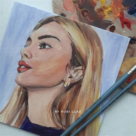 УЛЬЯНА ПОРТРЕТЫ НА ЗАКАЗ On Instagram “А вот и мой первый опыт рисования акрилом 💫 решила