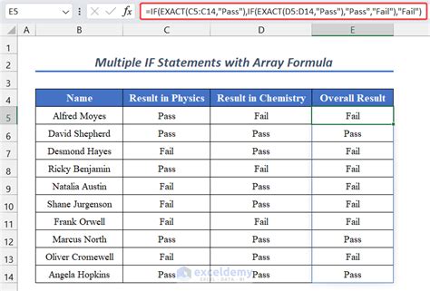 How To Use Multiple If Statements With Text In Excel 6 Methods