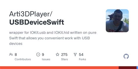Github Arti3dplayerusbdeviceswift Wrapper For B And Iokit