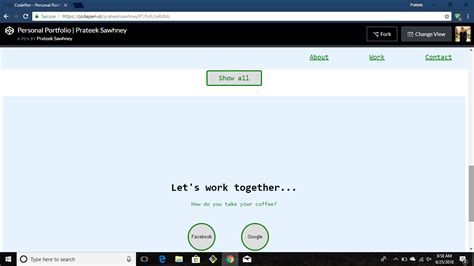 GitHub Prateeksawhney Personal Portfolio FreeCodeCamp Responsive Web Design Projects
