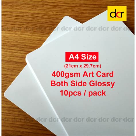 10pcs A5 A4 400gsm Blank Card Both Side Usable Thick Art Card Non