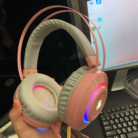 Игровые наушники с микрофоном A4TECH Bloody g521 pink | отзывы