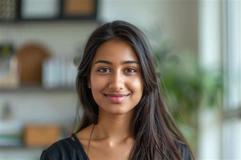 Premium Photo Happy Indian Girl Student Professional Posing For