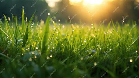 Premium Photo Green Grass Isolated