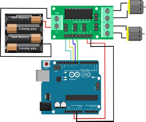 L293d 2 Dc Motors Arduino Makervir