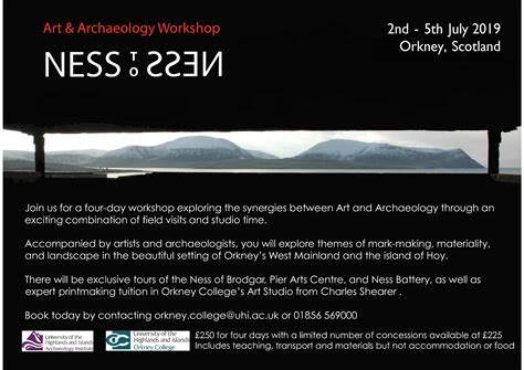 Ness To Ness Workshop 2019 Orkney Archaeology Orkney