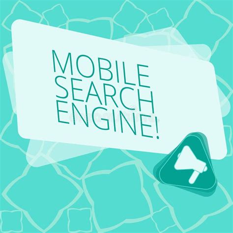 Word Writing Text Mobile Search Engine Business Concept For Querying A