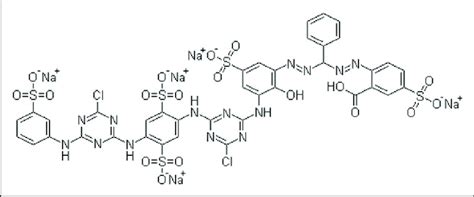 The Chemical Structure Of Ci Reactive Blue 160 Download Scientific