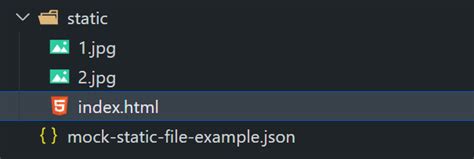 Serve Static Files With A Custom Mock Endpoint