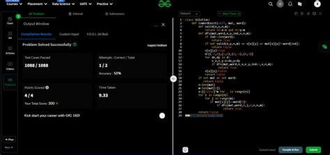 Geekstreak2025 Geeksforgeeks Problemsolving Codingjourney Gfg160 Srilakshmi Gundabattula
