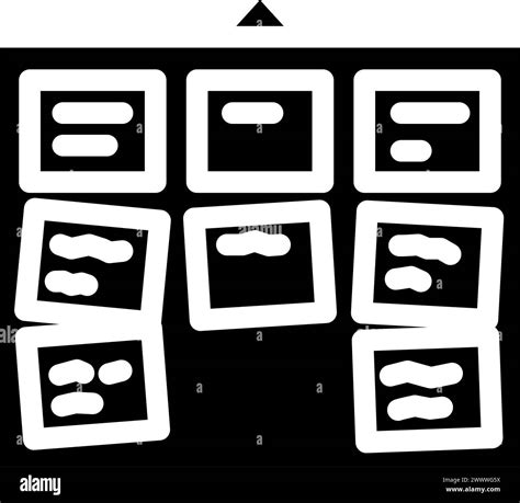 card sorting ux ui design glyph icon vector illustration stock vector
