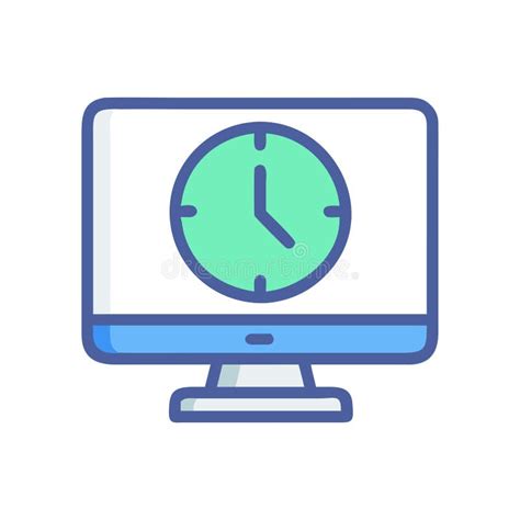 Uptime Monitor Icon For System Reliability Stock Illustration Illustration Of Management