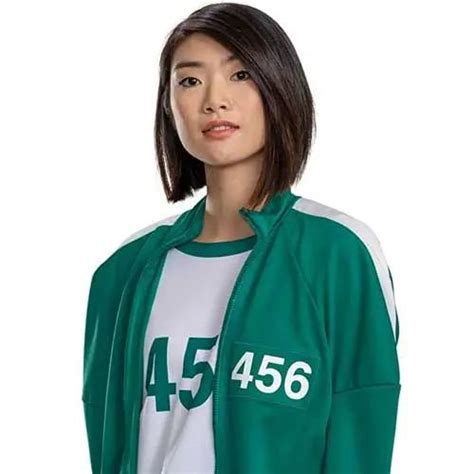 Official Squid Game Player 456 Costume For Women Authentic Tracksuit