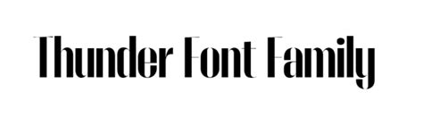Thunder Font Dafont Style