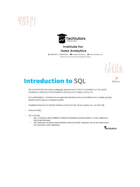 Sql Ppt Notes Pdf