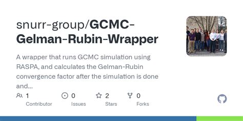 github snurr group gcmc gelman rubin wrapper a wrapper that runs
