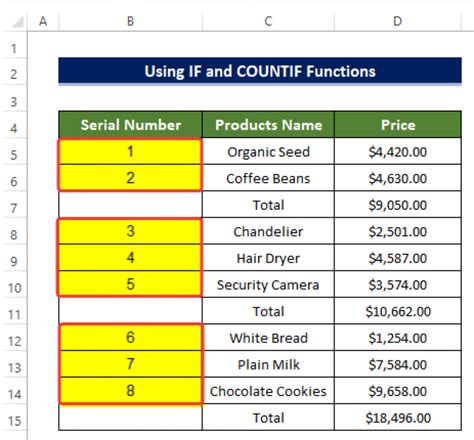 Auto Serial Number In Excel Based On Another Column